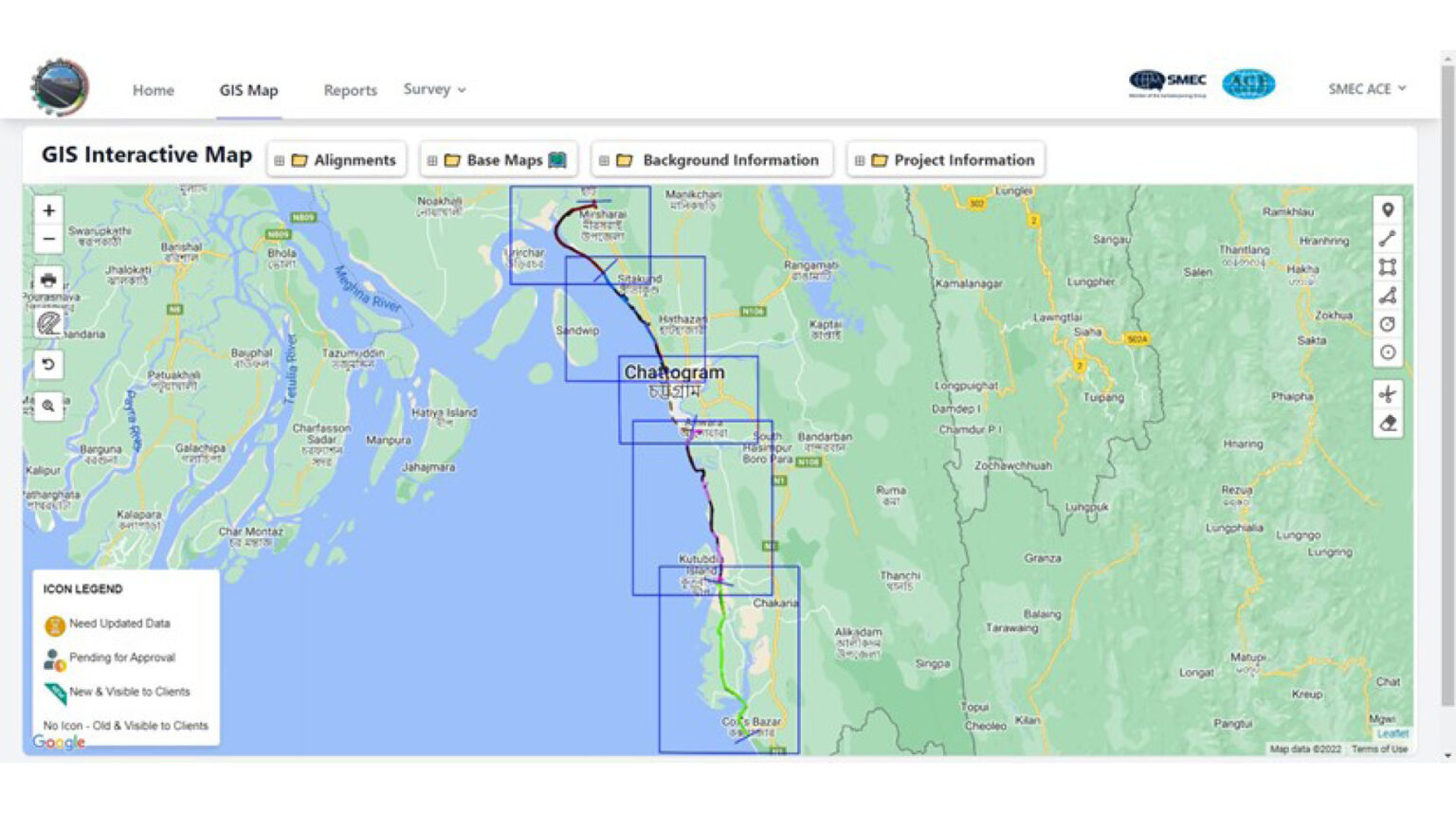 Application of GIS on Marine Drive Expressway, Bangladesh (Part 2) - SMEC