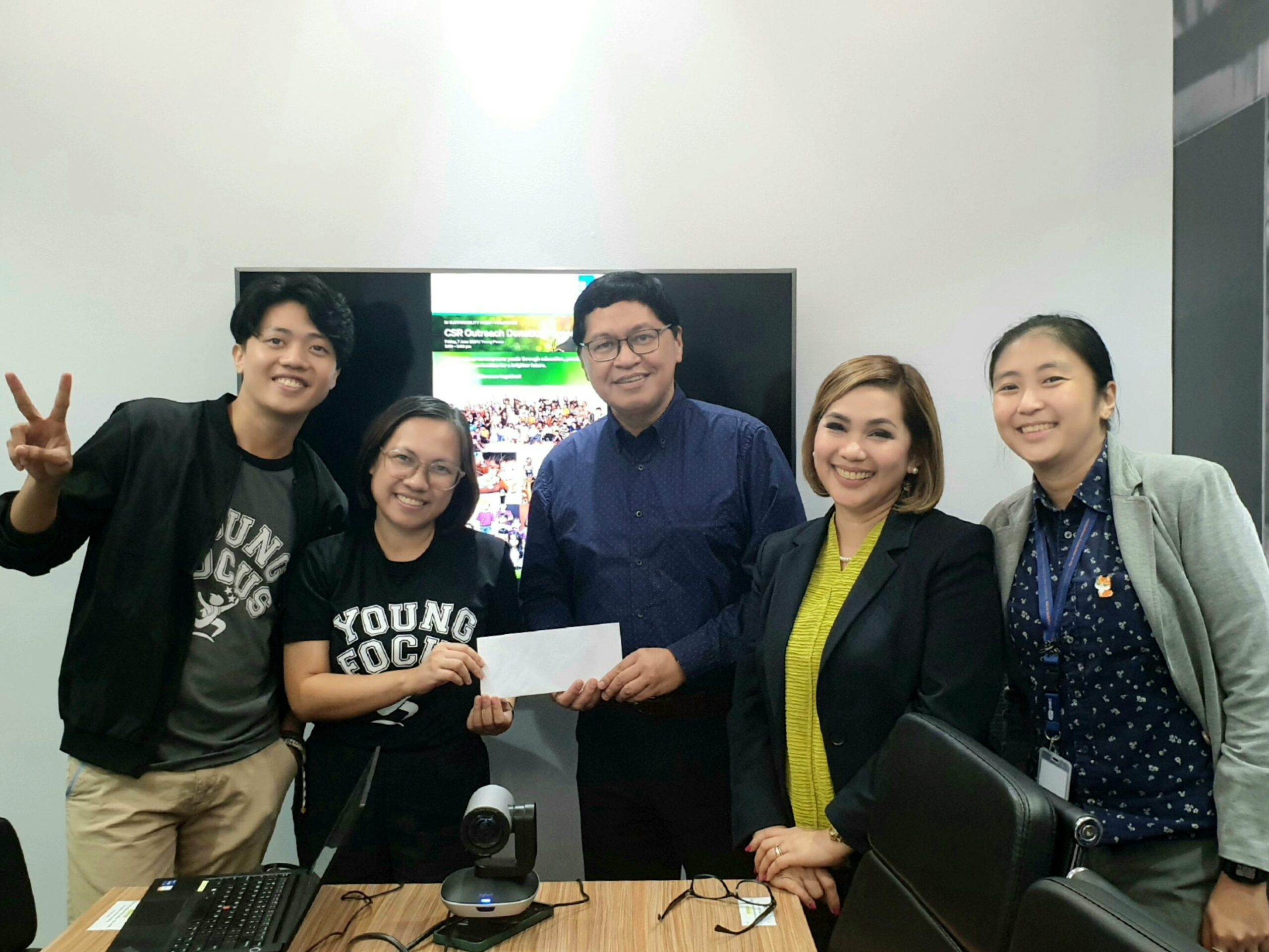 SMEC donates air conditioning unit and computers to Young Focus Philippines